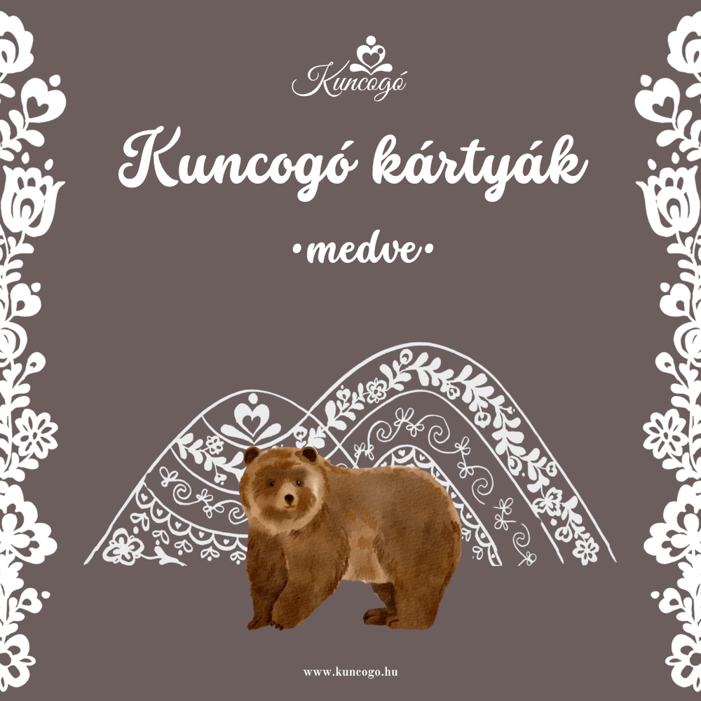 Kuncogó Kártyák – medve 🐻 (ingyenesen letölthető) – Kuncogó