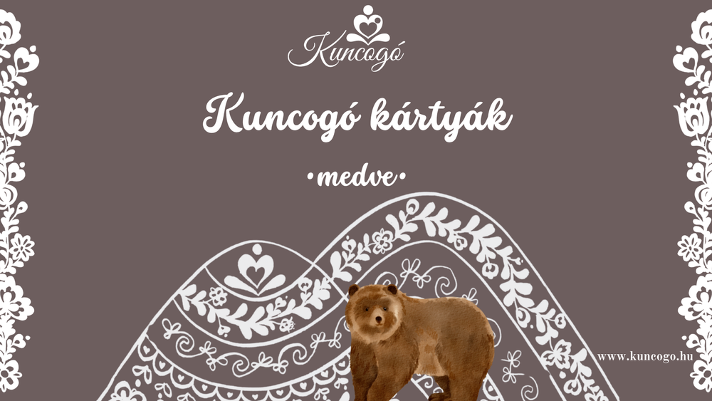 Kuncogó Kártyák – medve 🐻 (ingyenesen letölthető) – Kuncogó